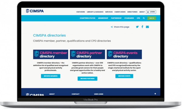 CIMSPA | Chartered Institute for Sport and Physical Activity - HFE