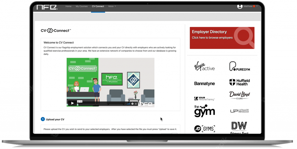 CV Connect - Exclusive Fitness Jobs and Opportunties | HFE